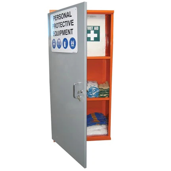 PPE Storage Cabinet Single Door with 3 x Shelves | Fork Extension Slippers